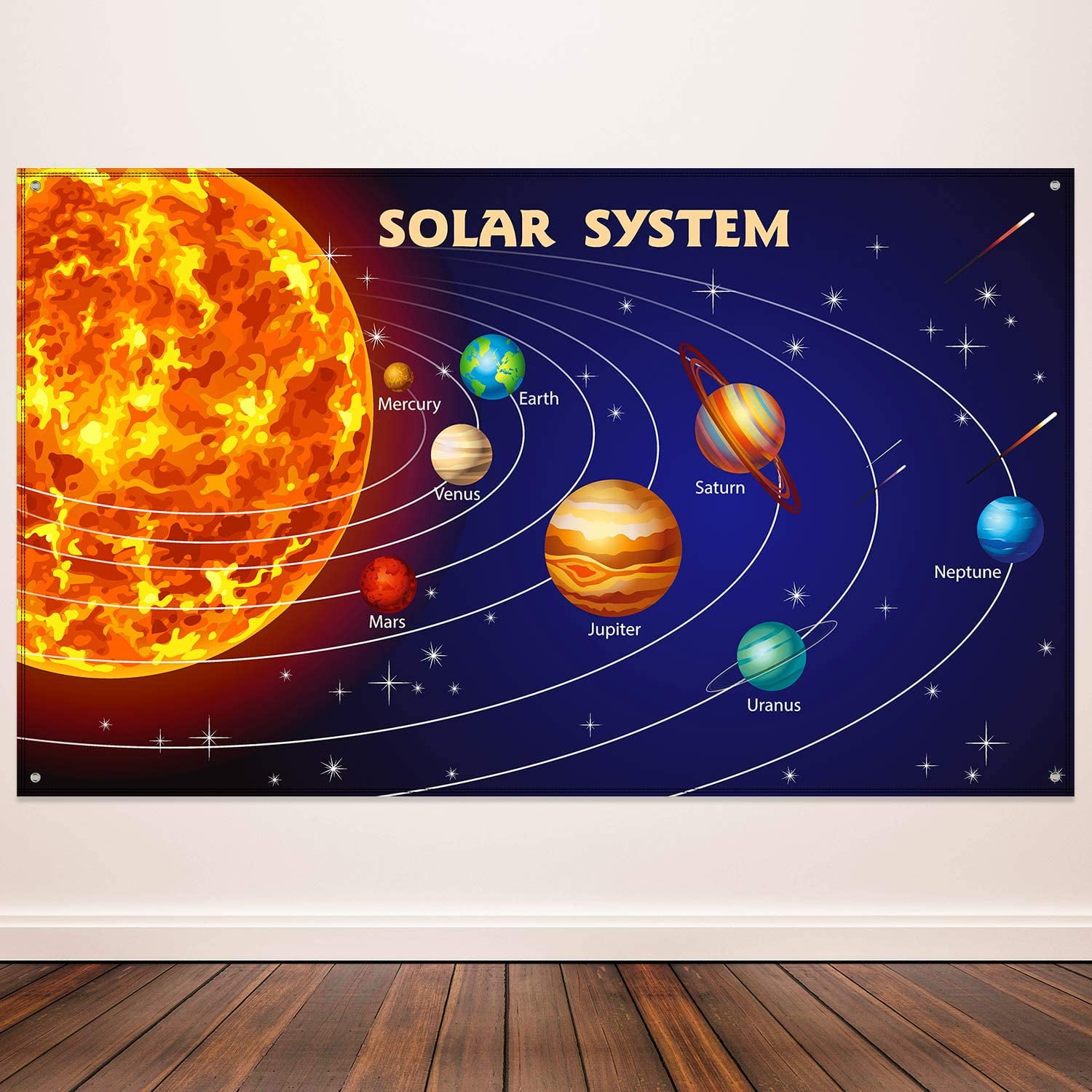 Solar System Poster Solar System Party Decorations, Large Solar System ...