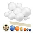 Solar System Project Kit, PlanetModel Crafts 14 Mixed Sized Polystyrene ...
