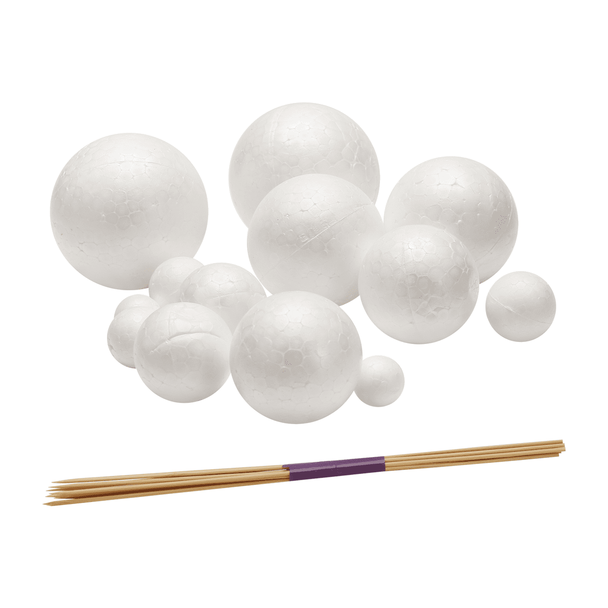 Solar System Project Kit, PlanetModel Crafts 14 Mixed Sized Polystyrene ...