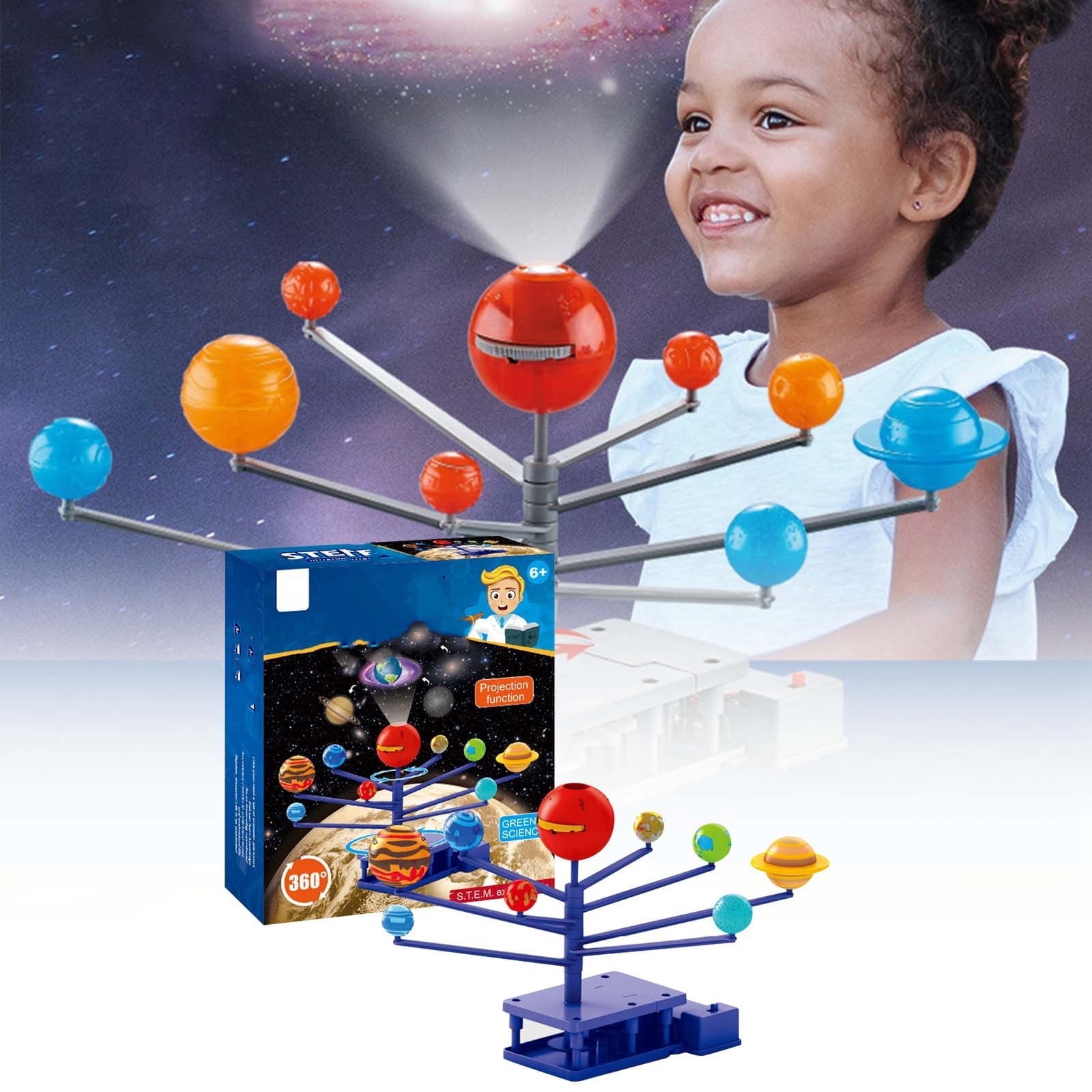 Solar System Projector Toy for Kids with 8 Planets Astronomy ...