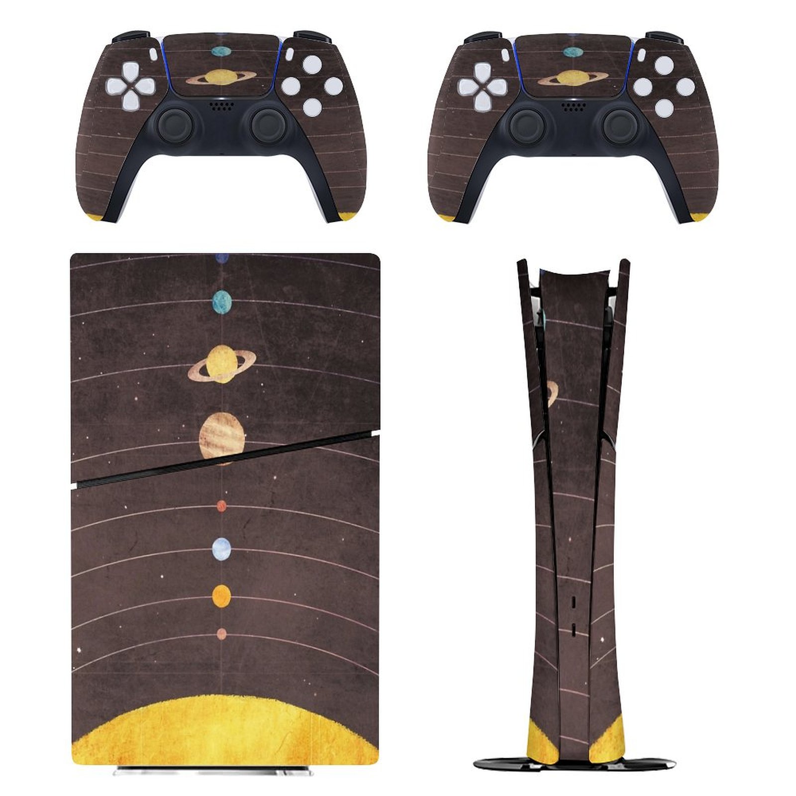 Solar System Retro PS5/PS5 Pro/PS5 Slim Digital Disc Skin Sticker For ...