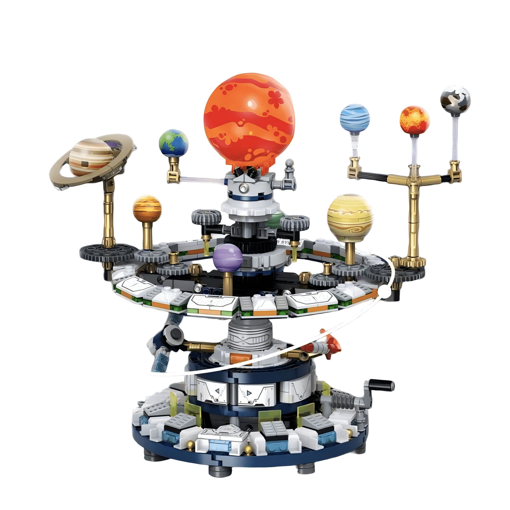 Solar System Rotating Building Block Set, Planetary Model for Space ...