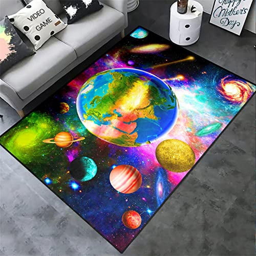 Solar System Rug Planet Area Rug Outer Space Rugs Galaxy Rugs Planets ...