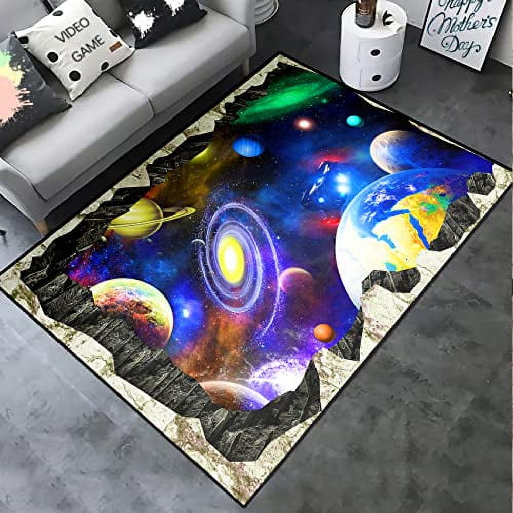 Solar System Rug Planet Area Rug Outer Space Rugs Galaxy Rugs Planets ...