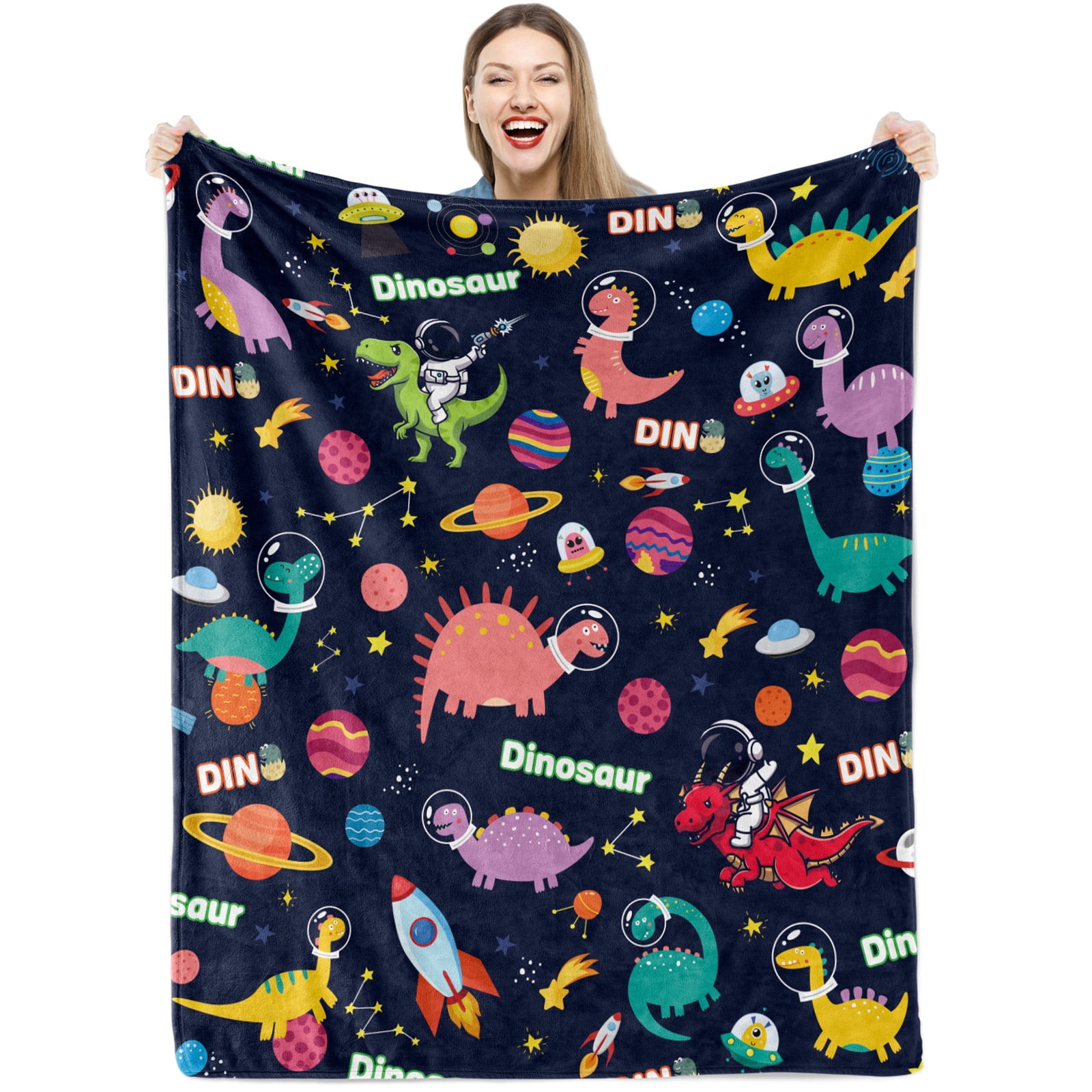 Solar System Sherpa Throw Blanket Kids Boys Astronomy Fleece Blanket ...