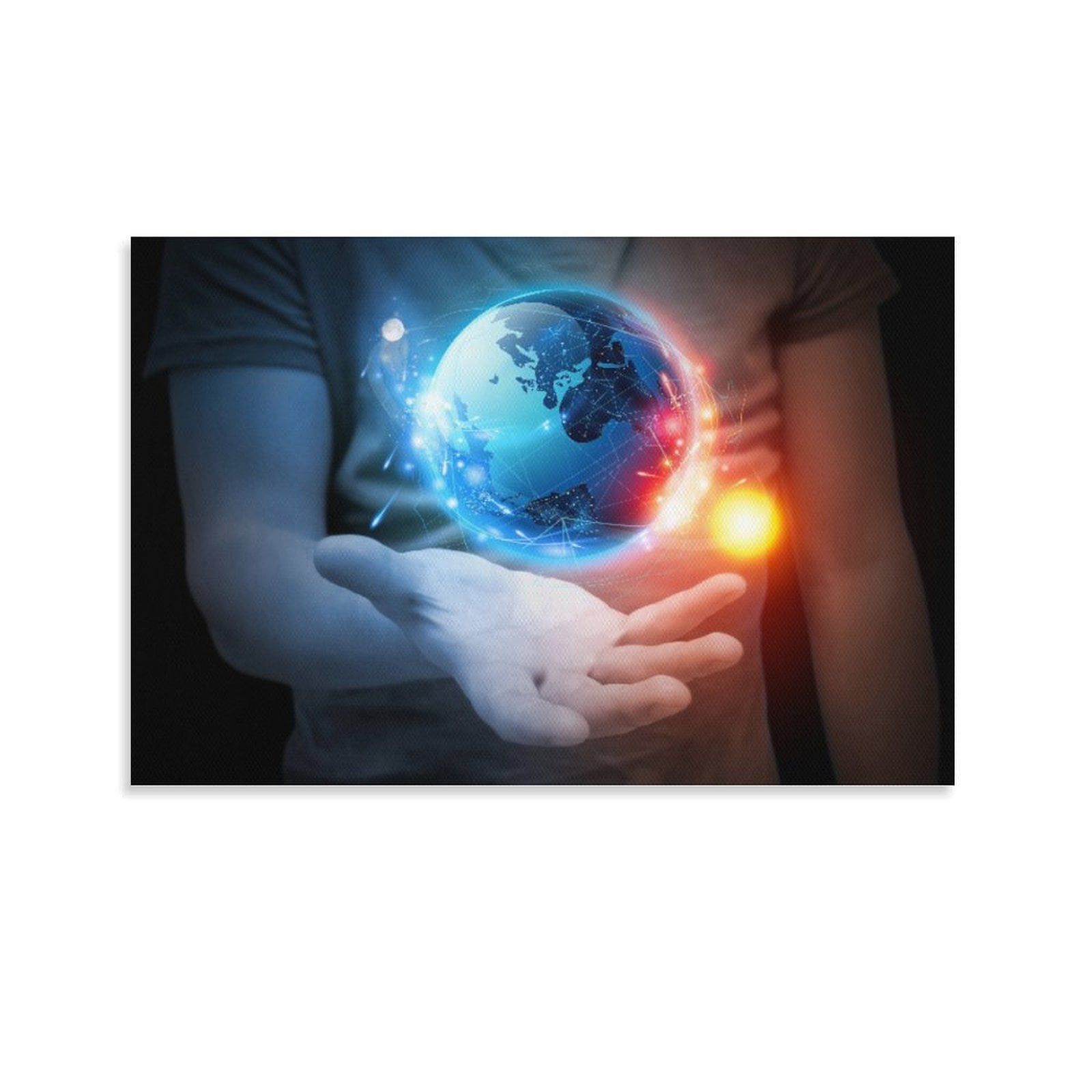 Solar System Sun Universe Canvas Art Poster And Wall Art Picture Print ...