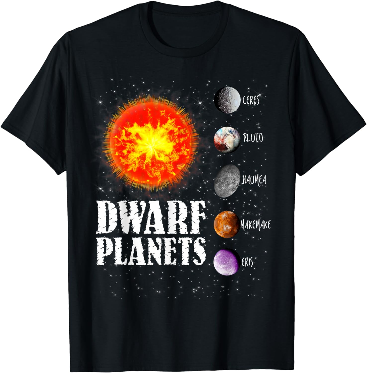 Solar System TShirt - Dwarf Planets Gift T Shirt T-Shirt - Walmart.com