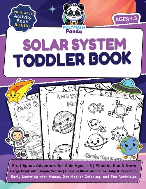 Solar System Toddler Book: First Space Adventure for Kids Ages 1-3 ...