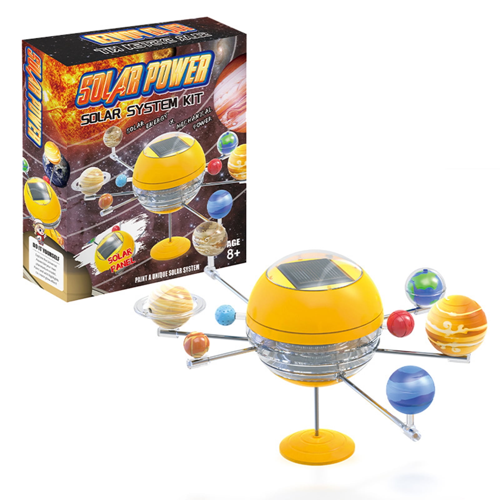 Solar System Toy Set with 3D Sun Planets Model Solar Powered Universe Astronomical Science ...