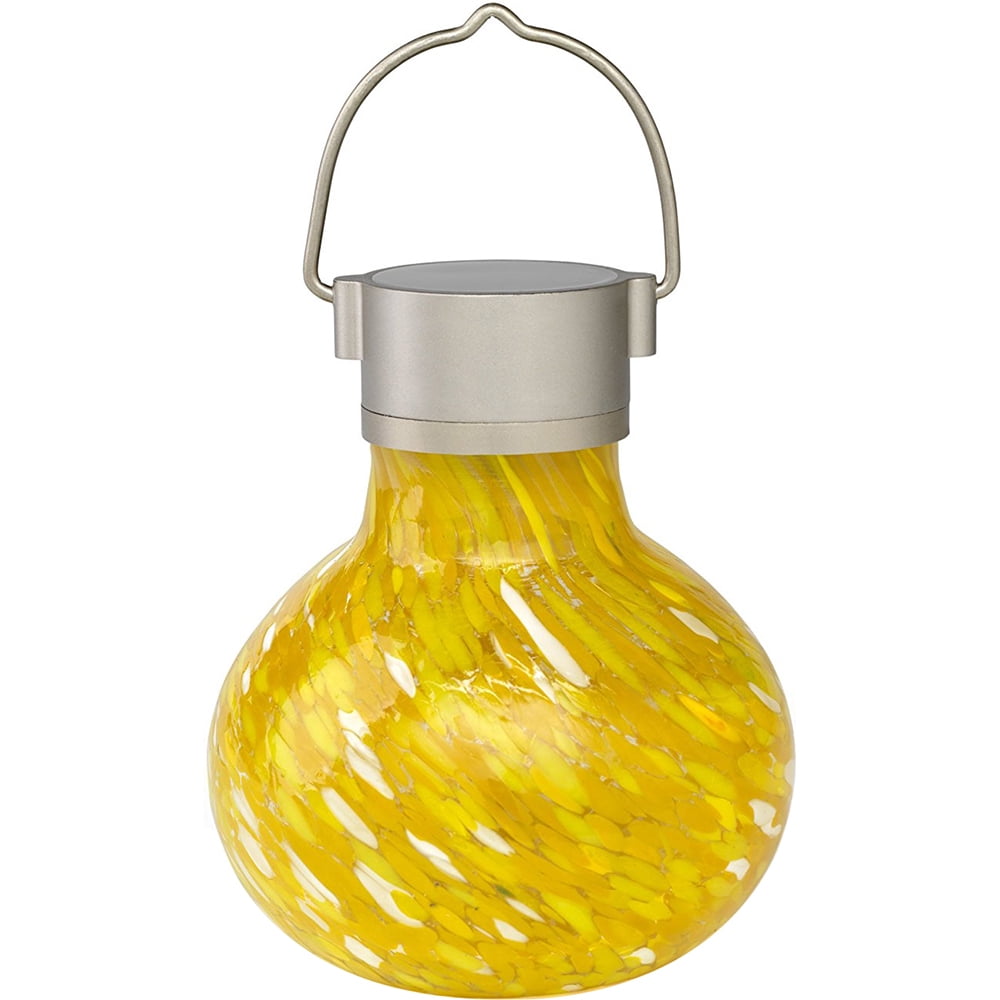 Solar Tea Lantern, Saffron - Walmart.com