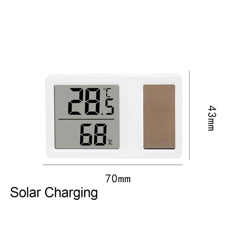 Solar Thermometer And Hygrometer Portable Temperature Detection ...