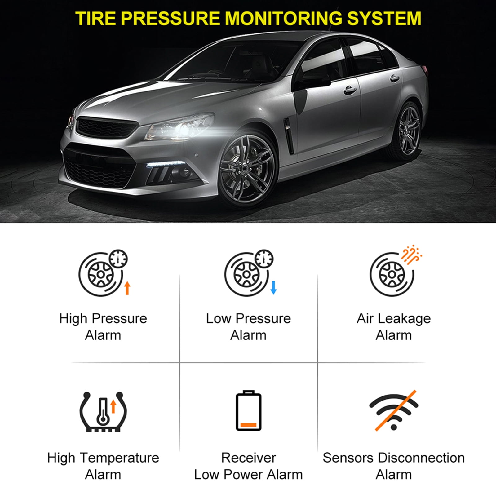 Solar Tire Pressure Monitoring System, Wireless Solar Tire Pressure ...