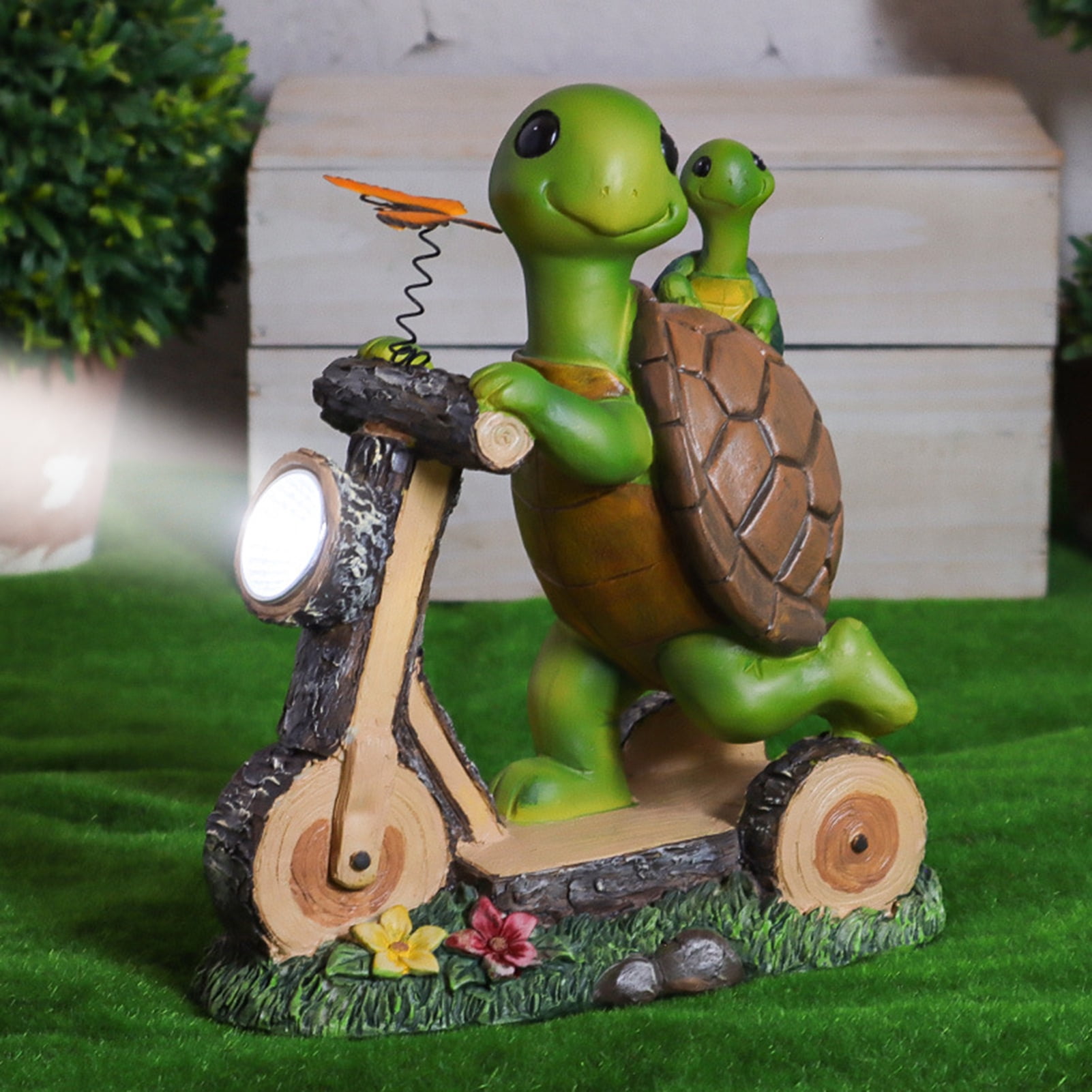 Solar Turtle Figurine Lights - Waterproof LED Decorations for Patio ...