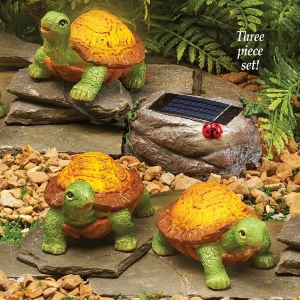 Solar Turtles Garden Figurine - Set of 3 - Walmart.com