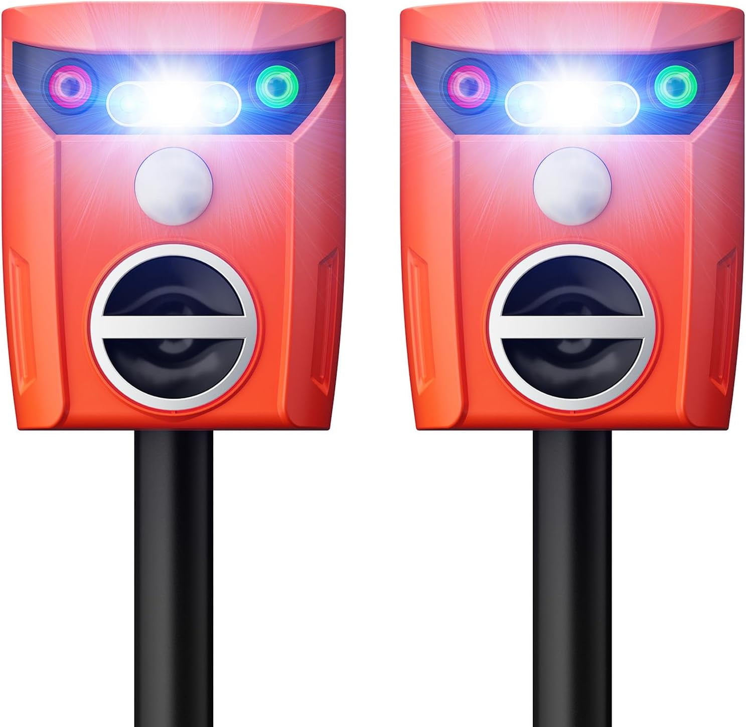 Solar Ultrasonic Animal Repeller Outdoor, 360° Ultrasonic Dog Squirrel ...