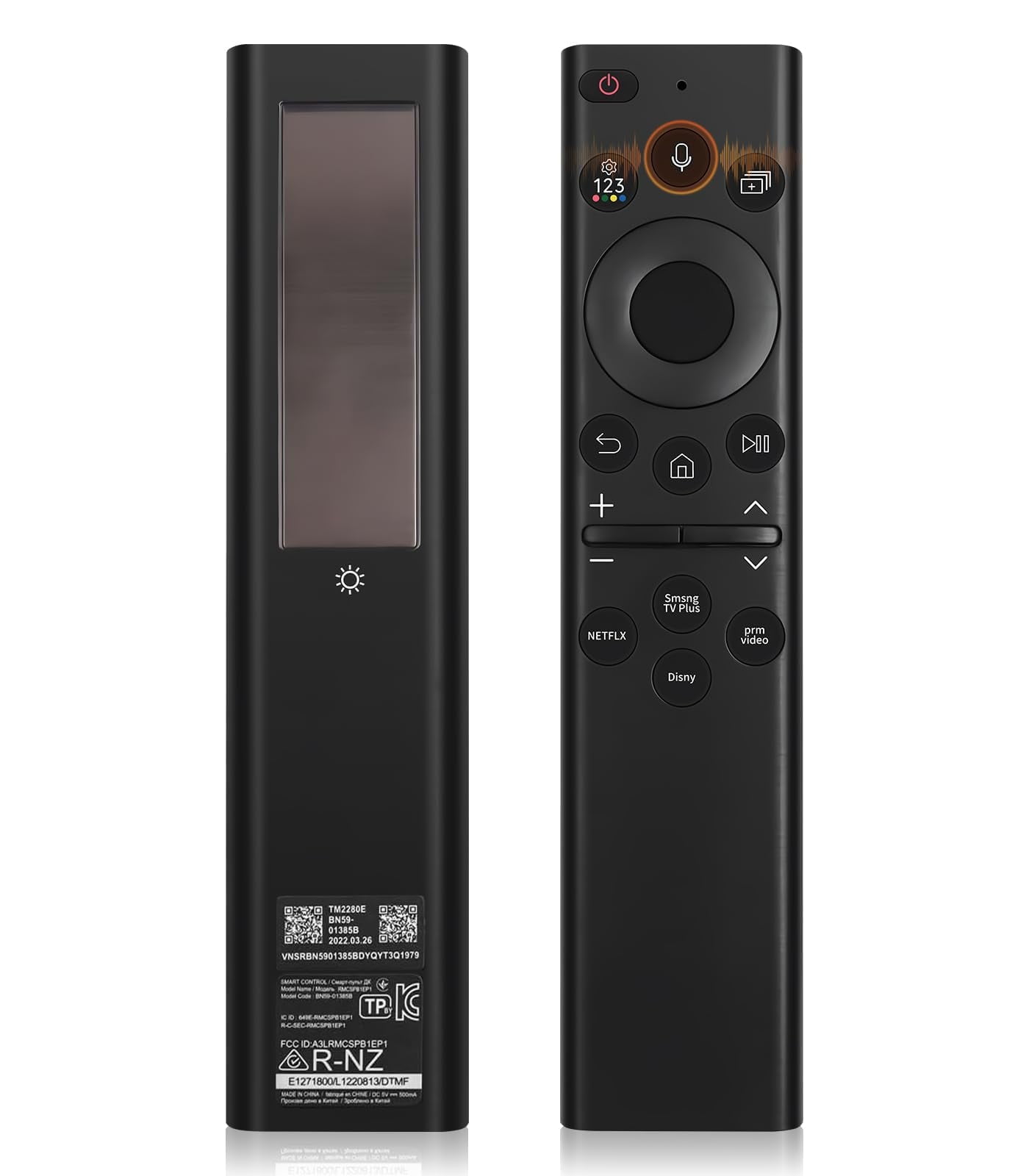 Solar Voice Remote Replacement for Samsung Frame Smart TV Remote with ...