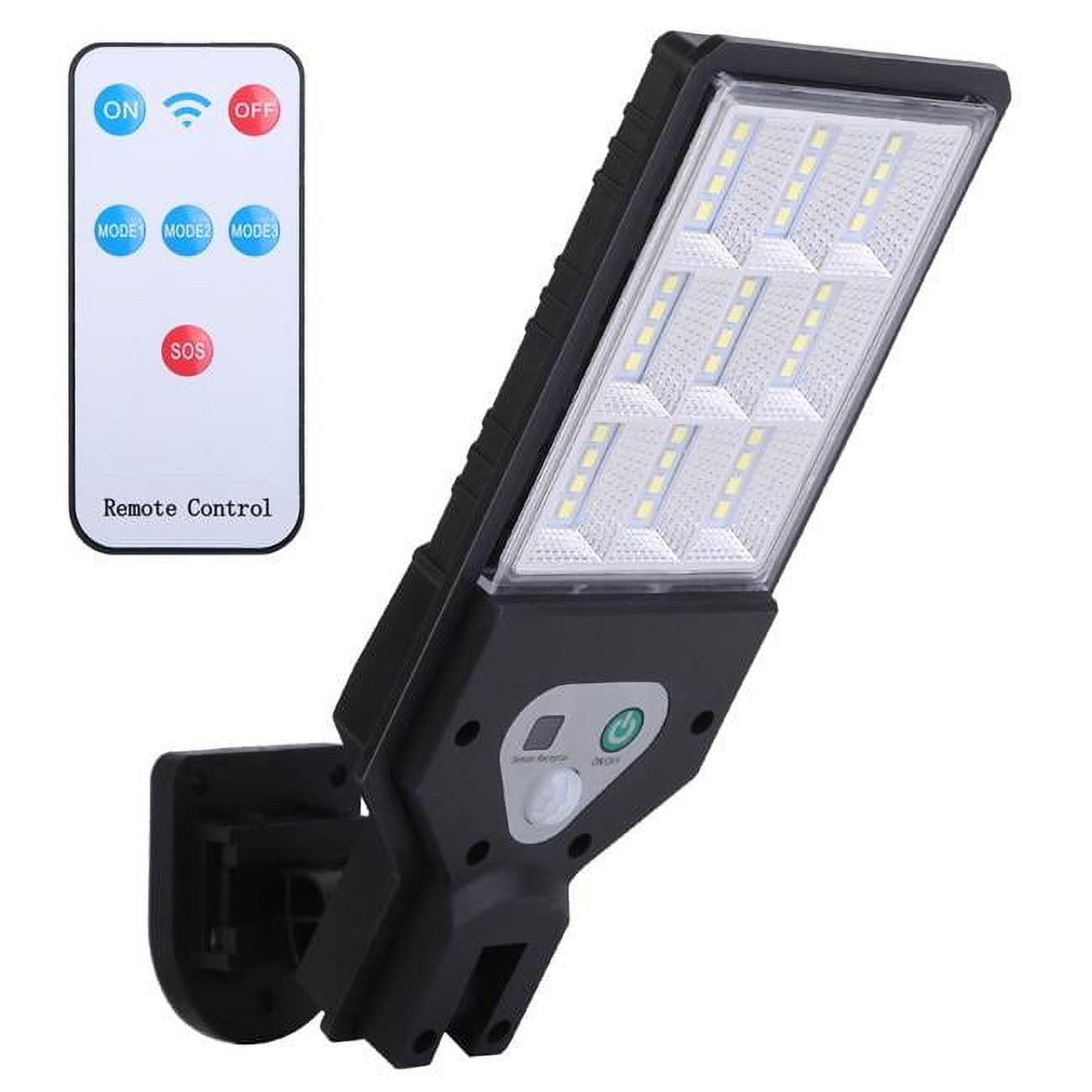 Solar Wall Light Outdoor 72 LED Beads PIR Motion Sensor Remote Control ...