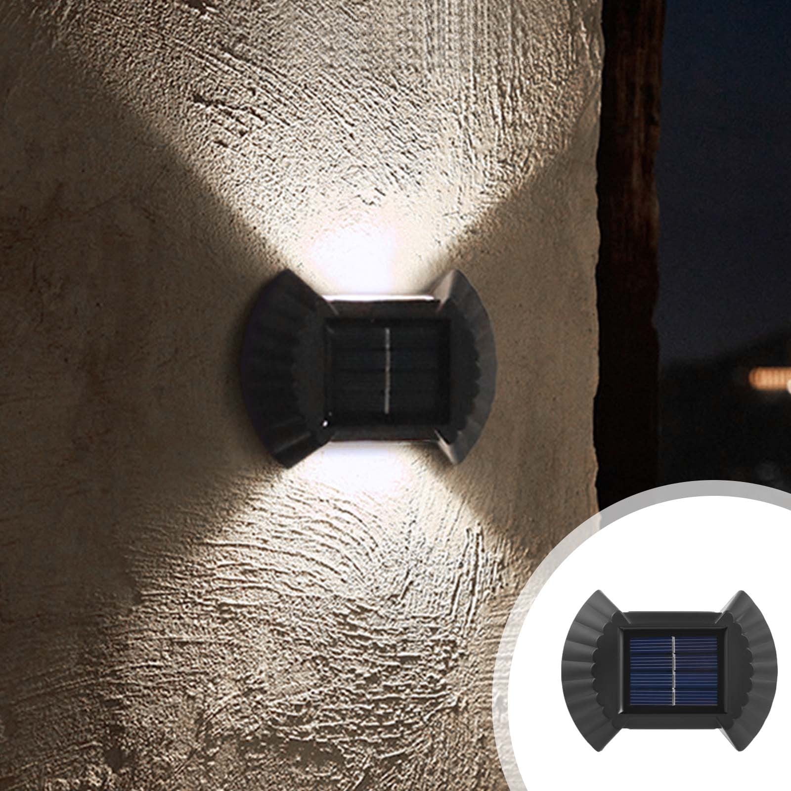 Solar Wall Lights Outdoor 2-in-1 Up & Down Waterproof Dusk to Dawn ...