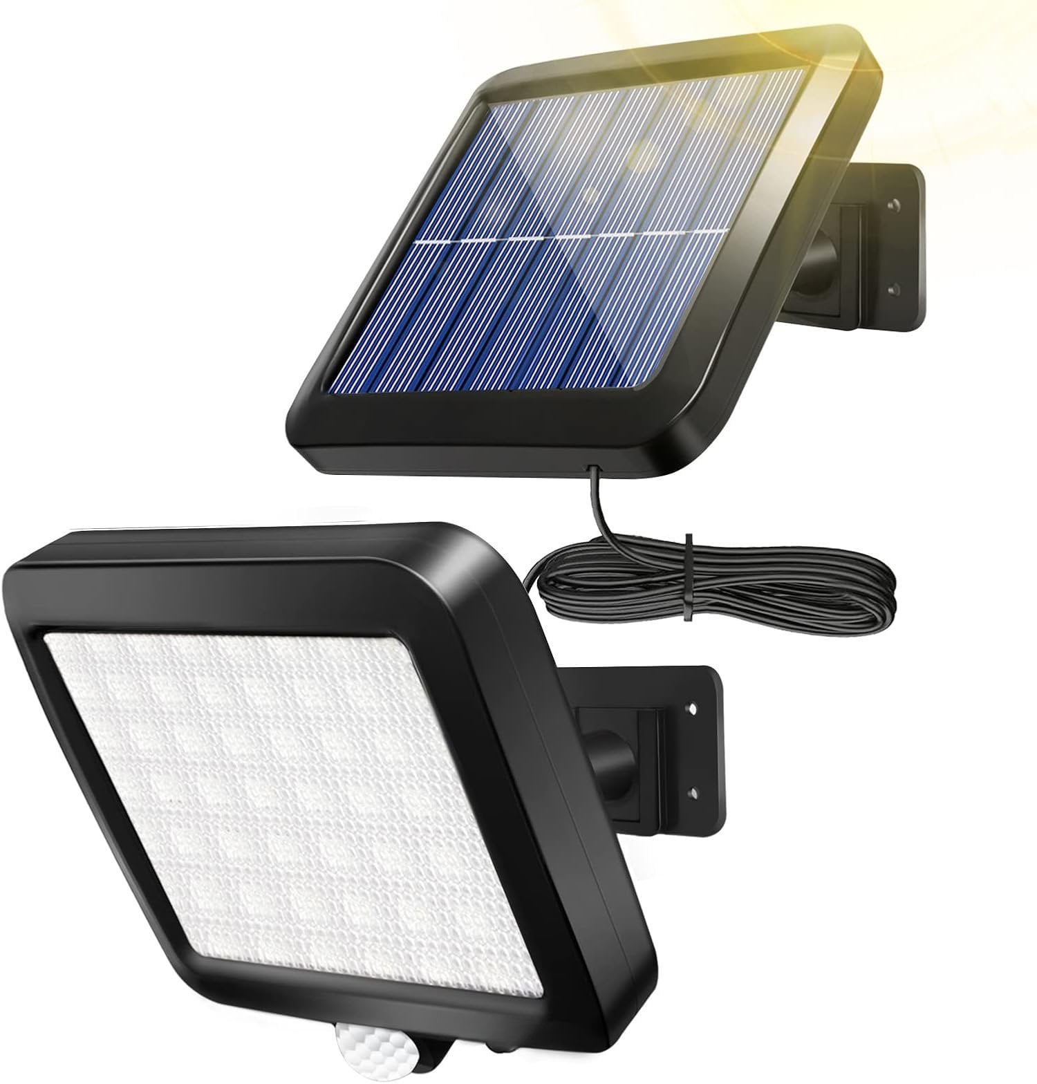 Solar Wall Lights Outdoor with Motion Sensor, 56 LEDs Bright IP65 ...