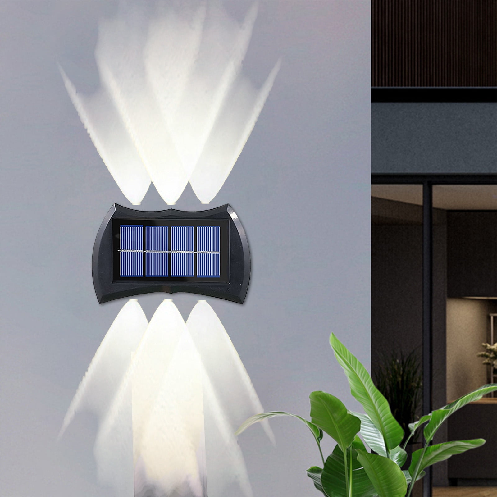 Solar Wall Lights Outdoor Waterproof,Solar Wall Lights Decorative,LED ...