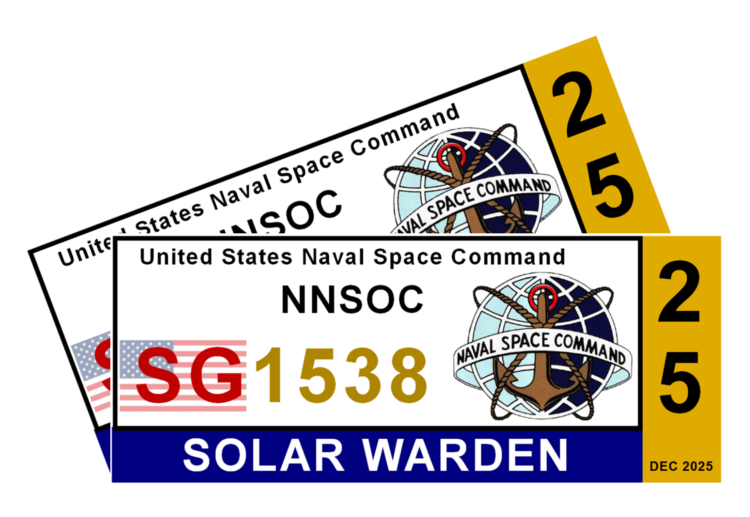 Solar Warden Secret Space Program Base Access Stickers - Set of 2 ...