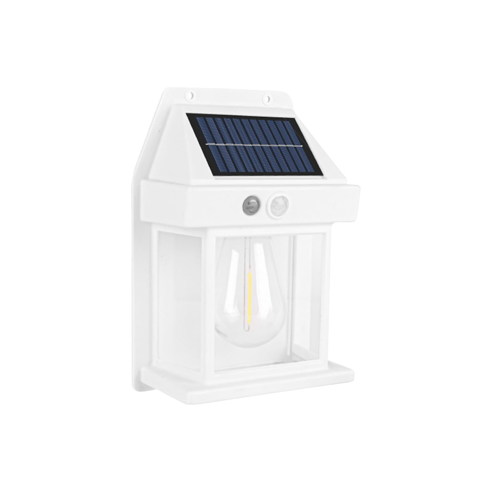 Solar Warm Light Induction Wall Lamp, Solar Fence Lights, LED Outdoor ...
