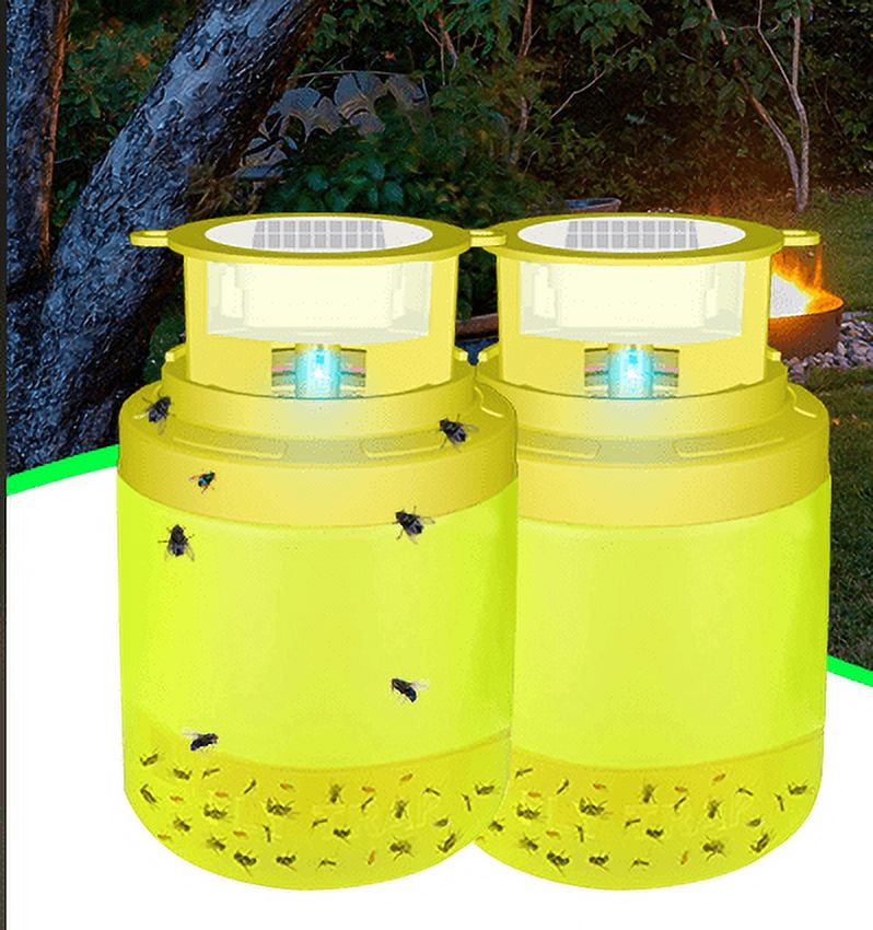 Solar Wasp Trap Outdoor Hanging, New Upgrade LED Blue Light Bee Traps ...