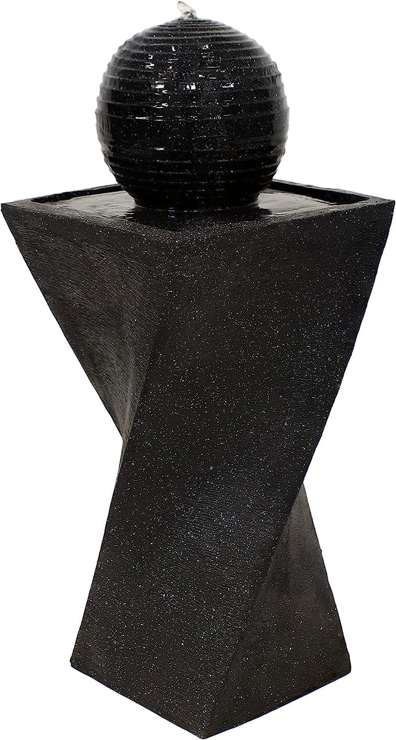 Solar Water Fountain - Outdoor Water Feature with Solar Battery Backup ...