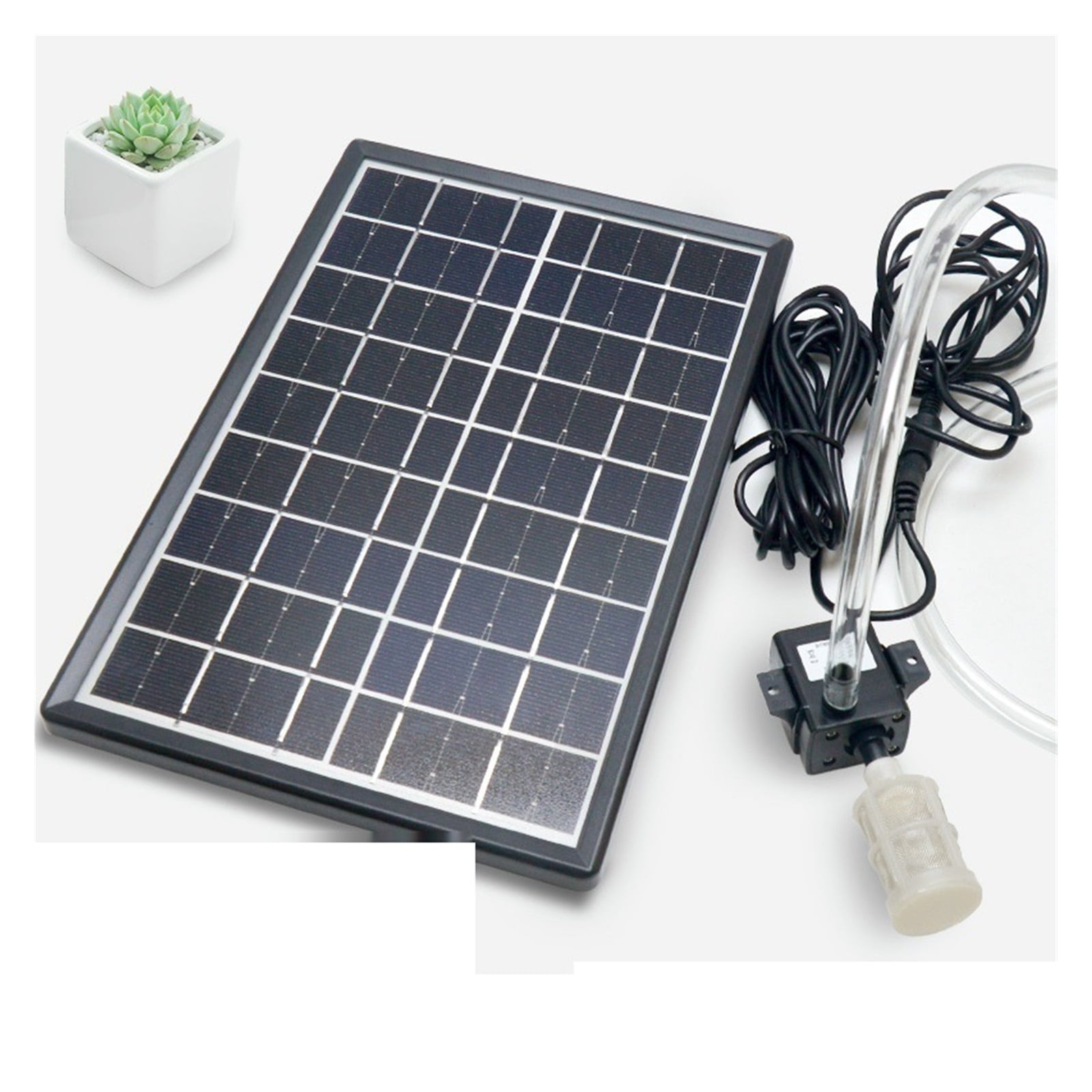 Solar Water Pump 12V Hydroponics Filter Aeration Fish Tank Rockery ...