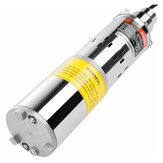 Solar Water Pump 48V DC 369W Submersible Well Pump, 8.4 GPM, 273ft Head ...