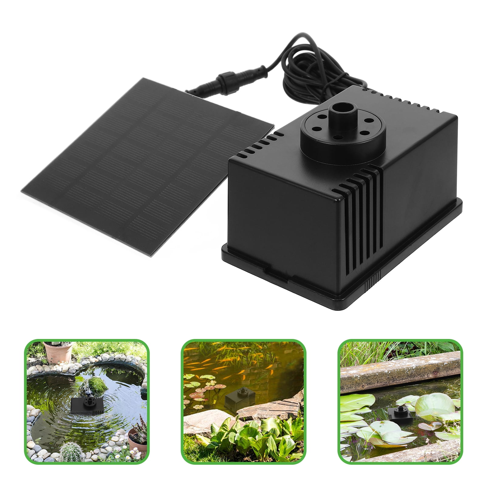 Solar Water Pump, 7V 1.5W Solar Garden Fountain Solar Garden Fountains ...