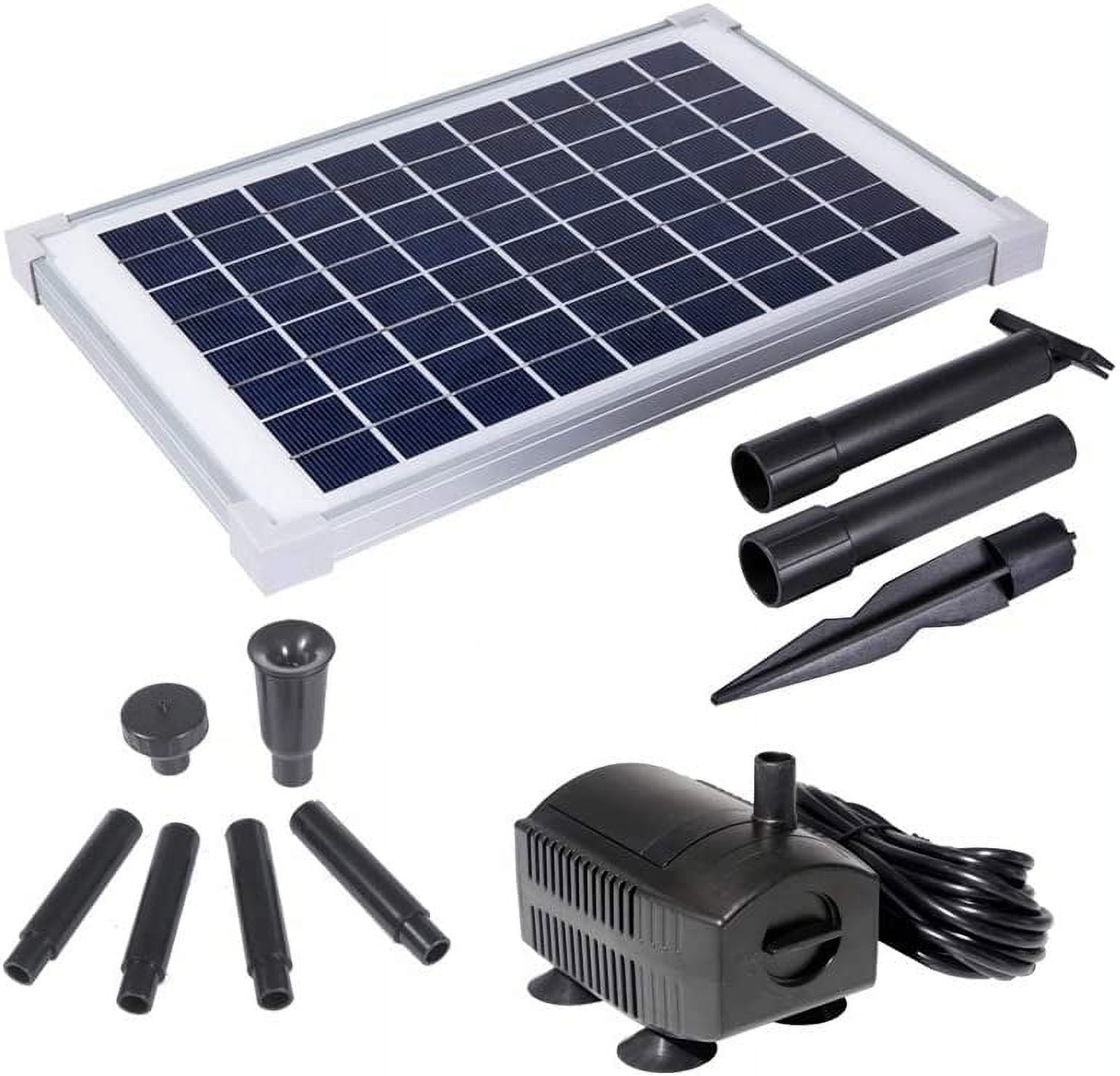 Solar Water Pump Kit -160+GPH Submersible Water Pump with Adjustable ...