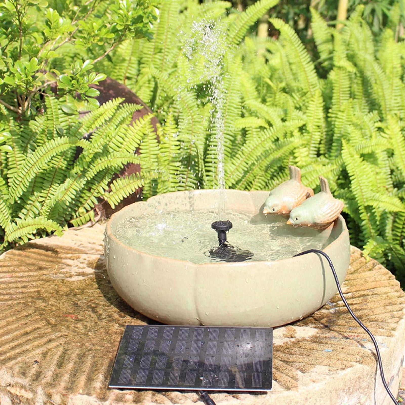 Solar Water Pump Kit, Solar Powered Water Pump with Many Nozzles, High ...