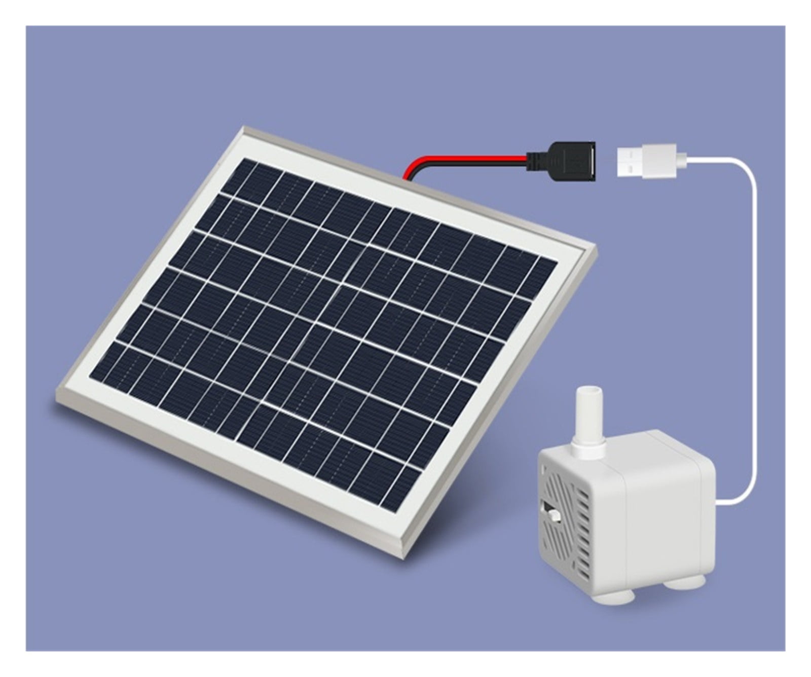 Solar Water Pump Water Circulation System Fish Pond Filter Fountain ...