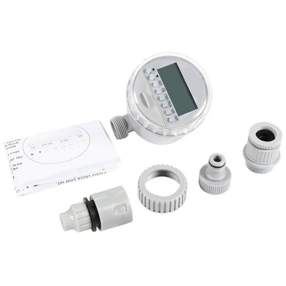 Solar Water Timer, Auto Irrigation Controller For Garden Balcony, LCD ...