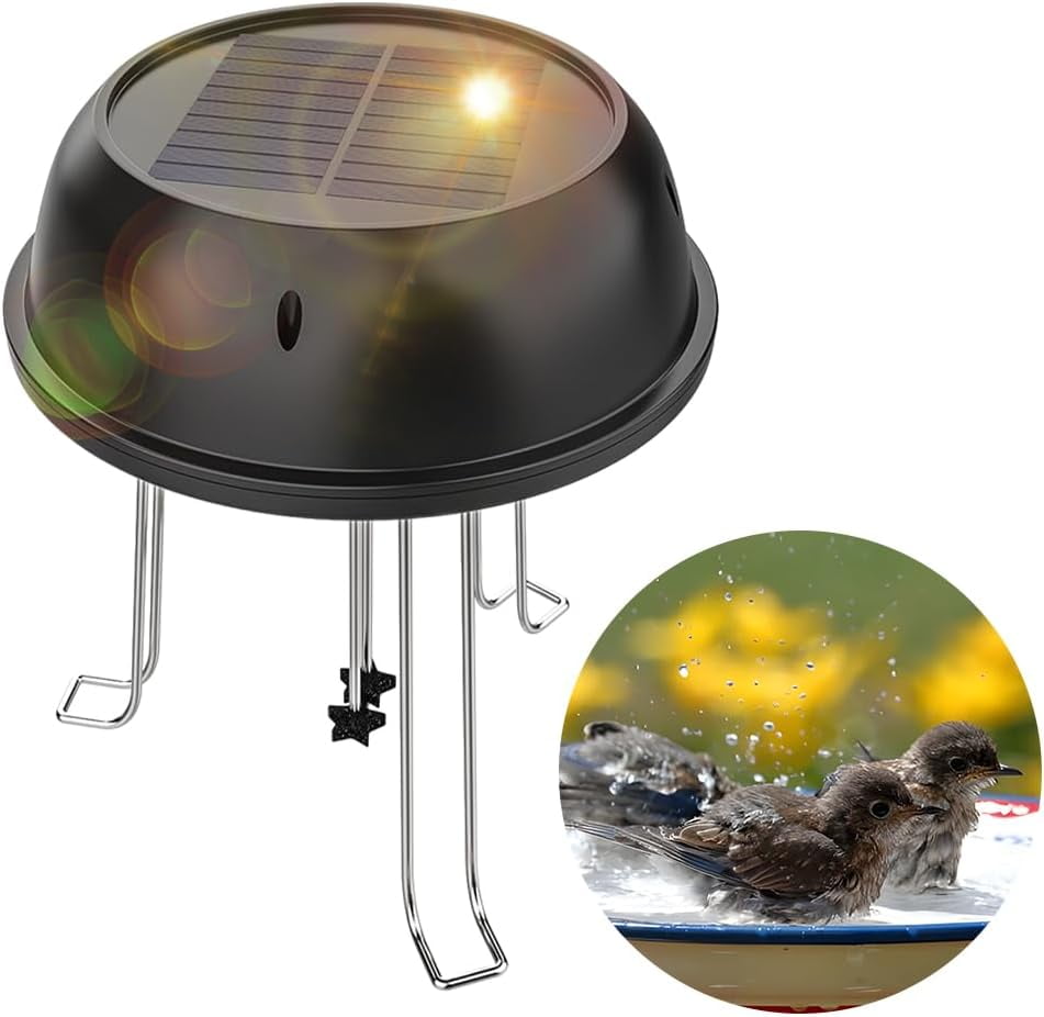 Solar Water Wiggler for Bird Bath Round Shaped 5V 0.5W Solar Powered ...