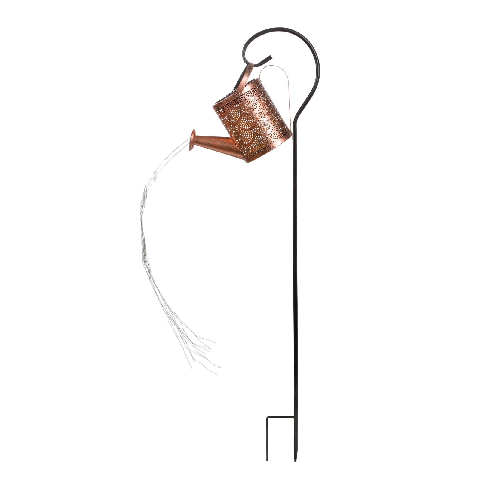 Solar Watering Can Lights Outdoor Hanging Metal Lantern | Large ...