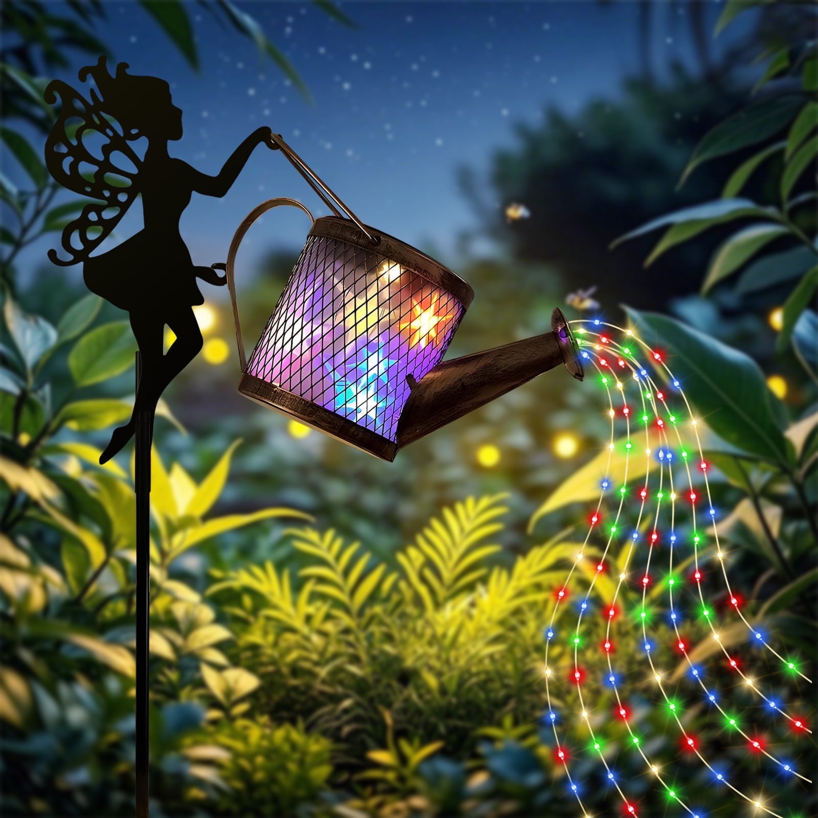 Solar Watering Can Lights, Outdoor Solar Lantern Fairy Lights ...