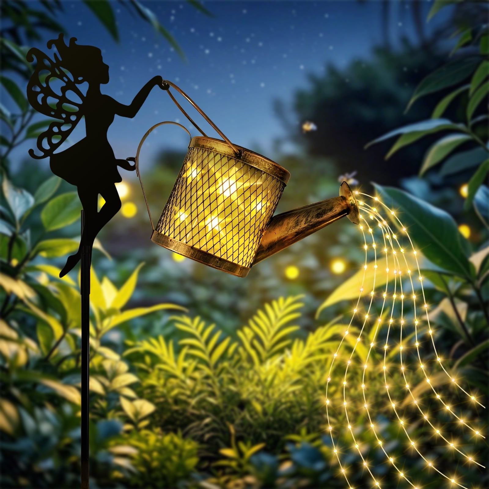 Solar Watering Can Lights, Outdoor Solar Lantern Fairy Lights ...