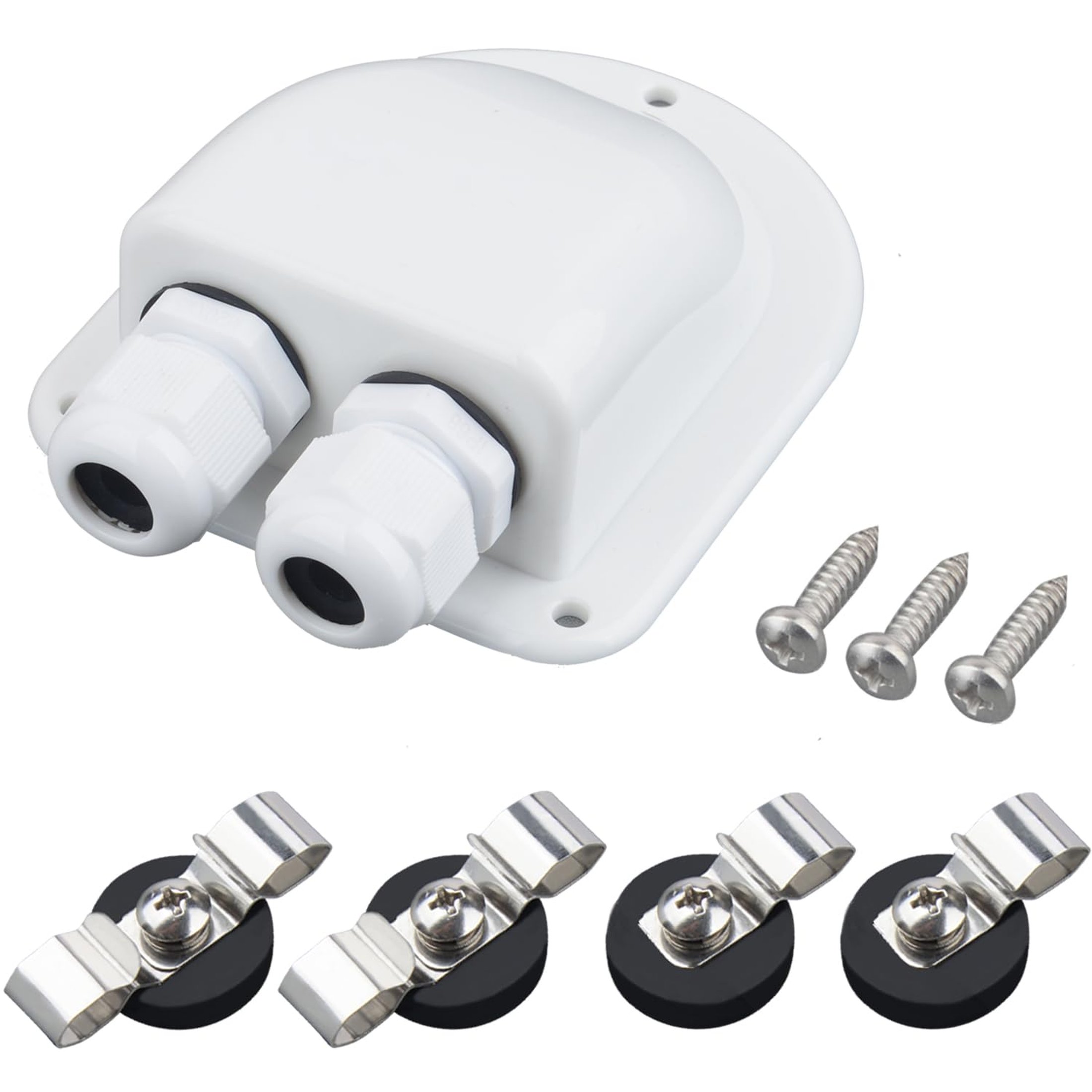 Solar Waterproof Cable Entry Gland Kit with Magnetic Clips for RVs and ...
