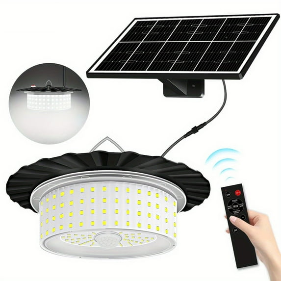 Solar Waterproof Dusk to Dawn Pendant Light, Solar Hanging Light, With ...