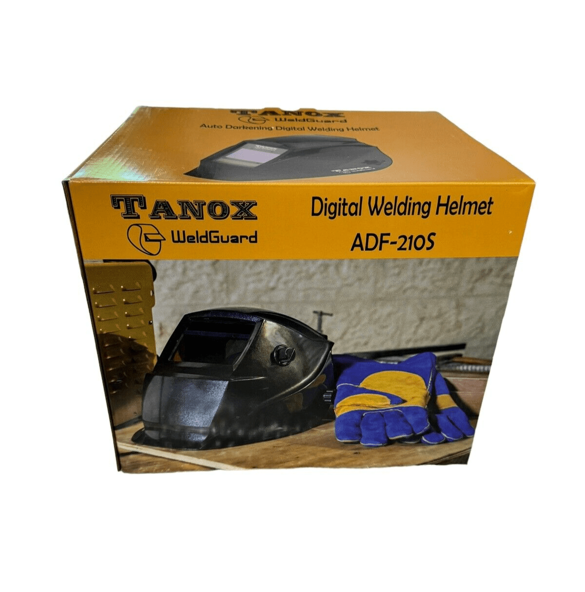 Solar Welding Helmet True Color Auto-Darkening w/ Gloves & Bag ARC TIG ...