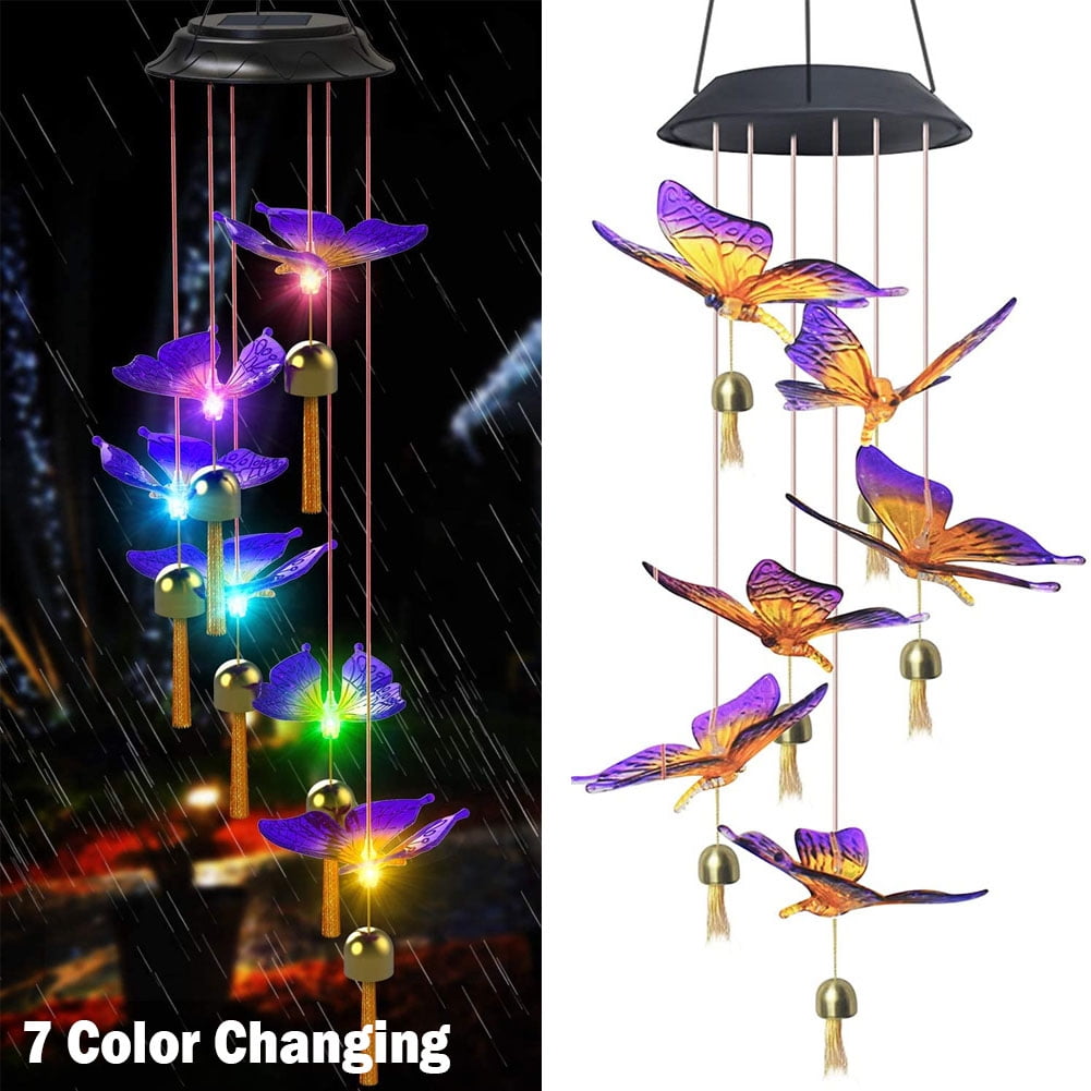 Solar Wind Chime Light, Color Changing Solar Powered LED Wind Chime ...