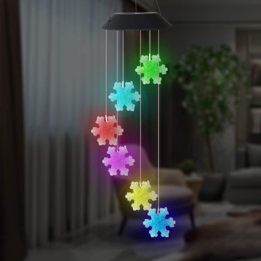 Solar Wind Chime Light, EpicGadget Solar Powered Color Changing LED ...