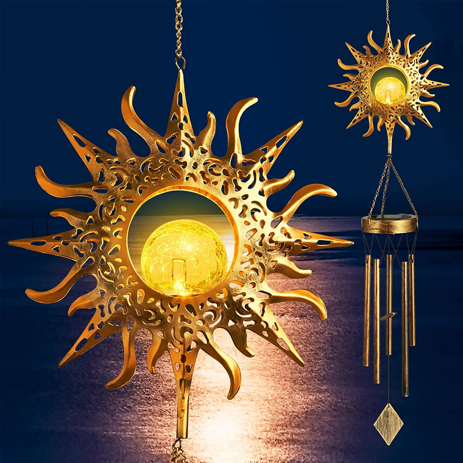 Solar Wind Chimes for Outside, Sun Wind Chimes Outdoor Clearance ... Solar Wind Chimes for Outside, Sun Wind Chimes Outdoor Clearance ...