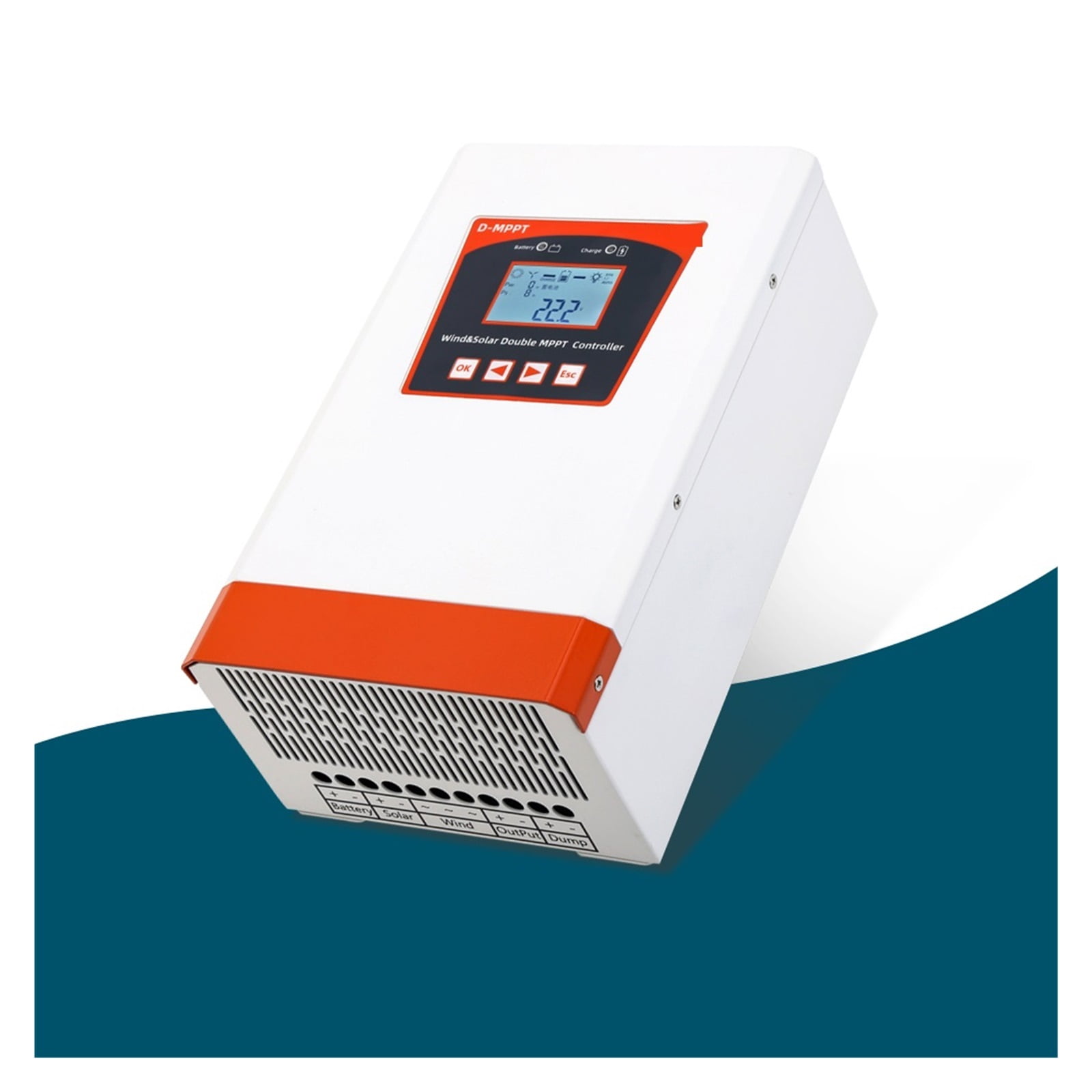 Solar & Wind Hybrid System Double MPPT Charge Controller 4kW 12v 24v ...