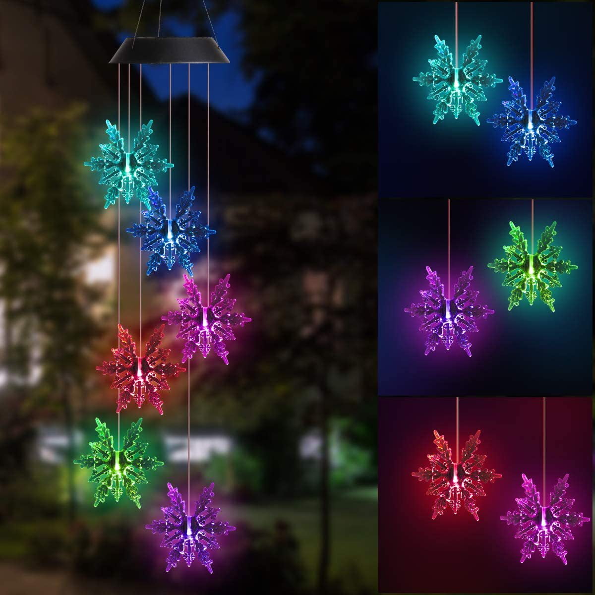 Solar Wind - Led Wind Lights Waterproof Color Changing Indoor And ...
