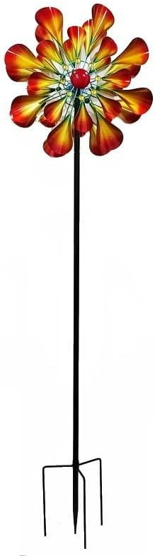 Solar Windmill | Metal Windmill Lawn Sculpture | Windmill is | Yard ...