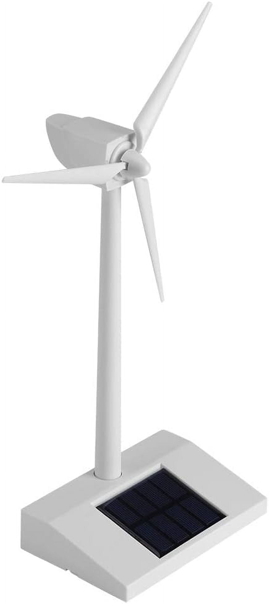 Solar Windmill Toy, White Desktop Model, Simple Design, Wind Turbine ...