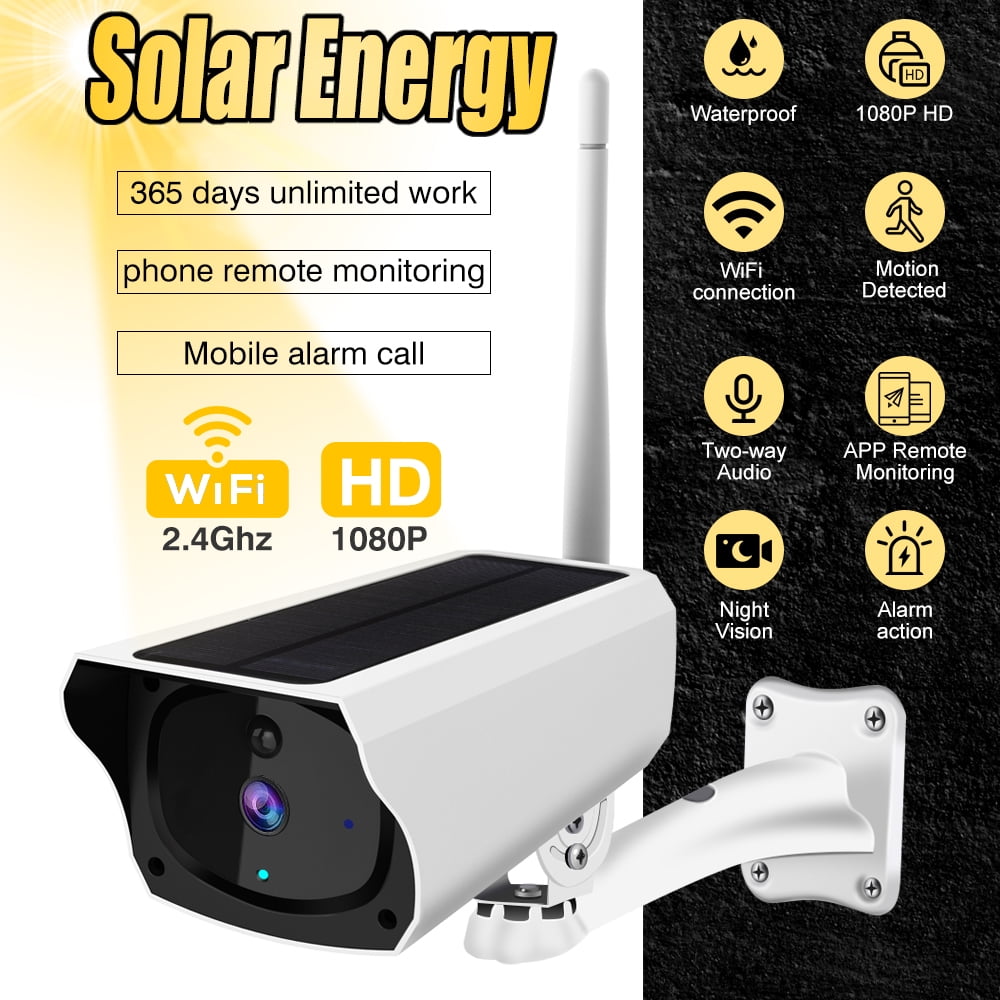 Solar Wireless Outdoor Security Cameras, DFITO Solar Powered Wifi ...